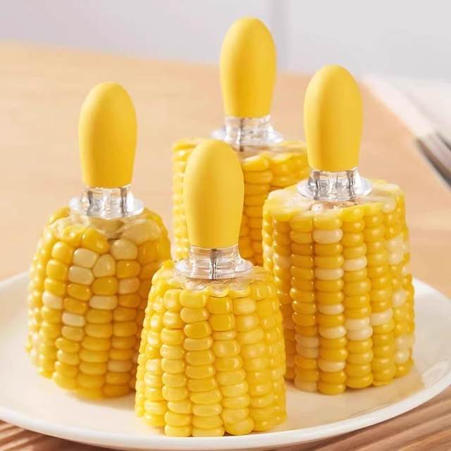 Anti-scalding corn steel fork, creative home-use tool for eating sweet ...