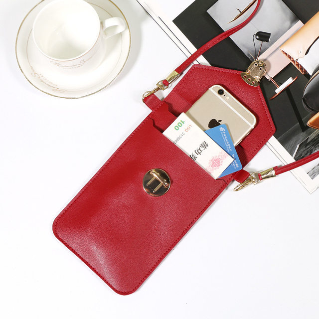 Touch screen bag female oblique shoulders, portable fashion transparent ...