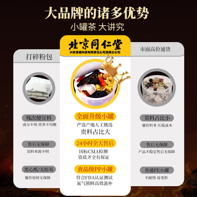 Beijing Tongrentang Babao Tea Five Treasures Ginseng Polygonatum ...