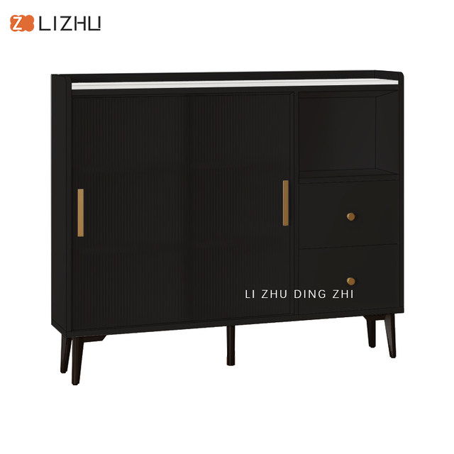 Stone slab sideboard ultra-thin sideboard against wall 30cm extremely ...