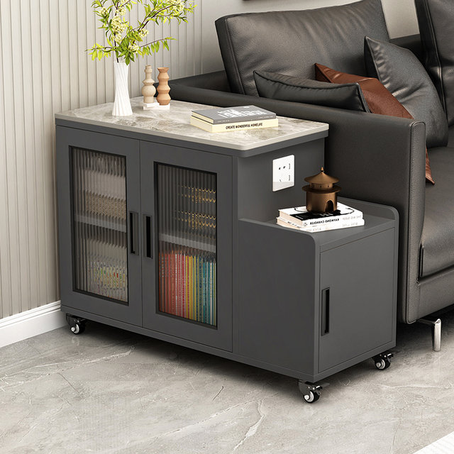 Light luxury sofa edge of a few mobile living room integrated storage ...