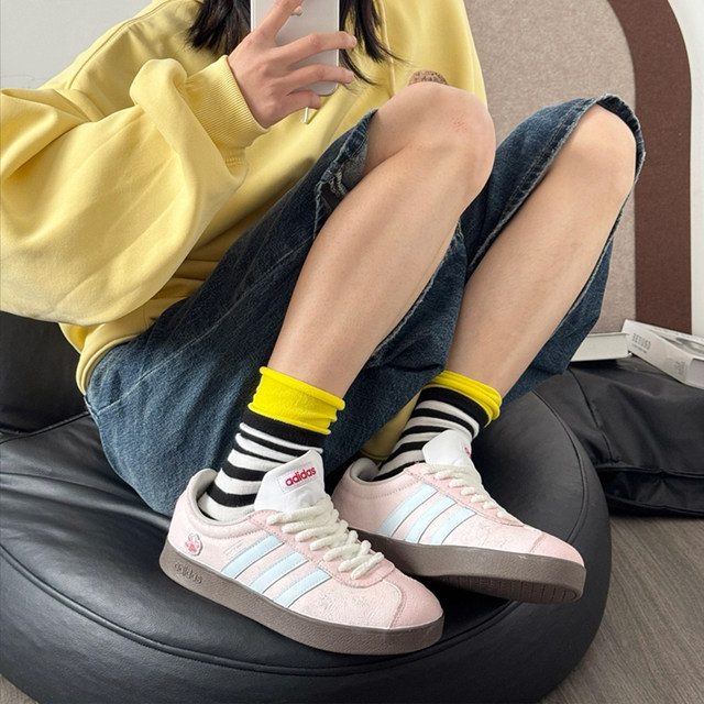 adidas cherry pink cat claw girl fresh and dreamy low top shoes men and ...