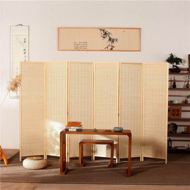 Chinese style screen folding partition simple modern living room ...