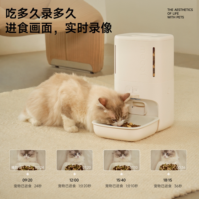 meoof automatic feeder privacy protection pet intelligent visual timed ...