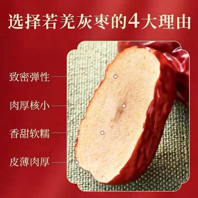Xinjiang Specialties Ruoqiang Small Red Dates Skin Skin Thick Nuclear ...