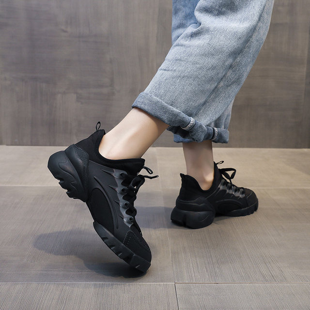 ZHR is the new thick-soled heightening daddy shoes for women, genuine ...