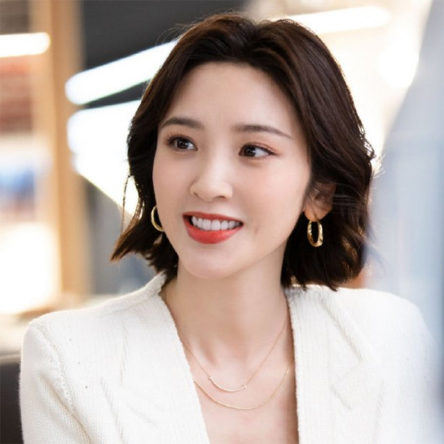 Temperament circle earrings 2025 new style trendy simple and cold style ...