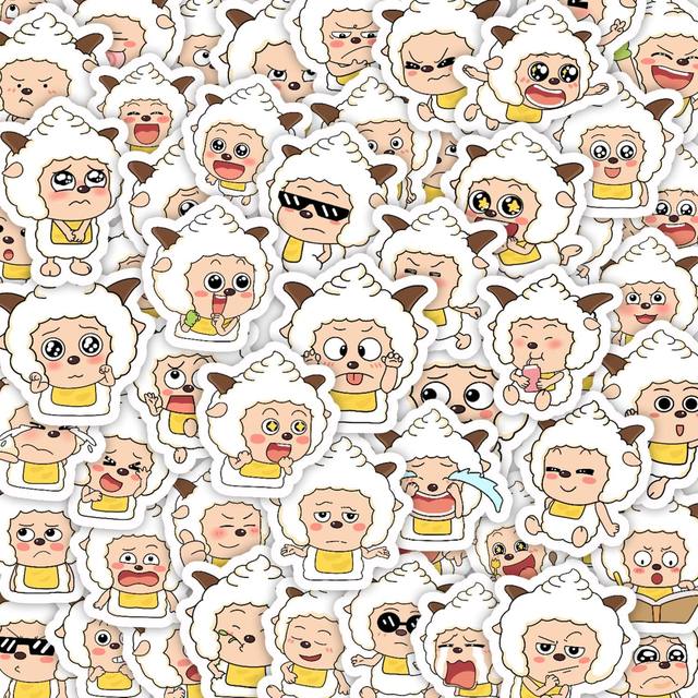 110 lazy foreign stickers high face value ins, cute, funny emoji, hand ...