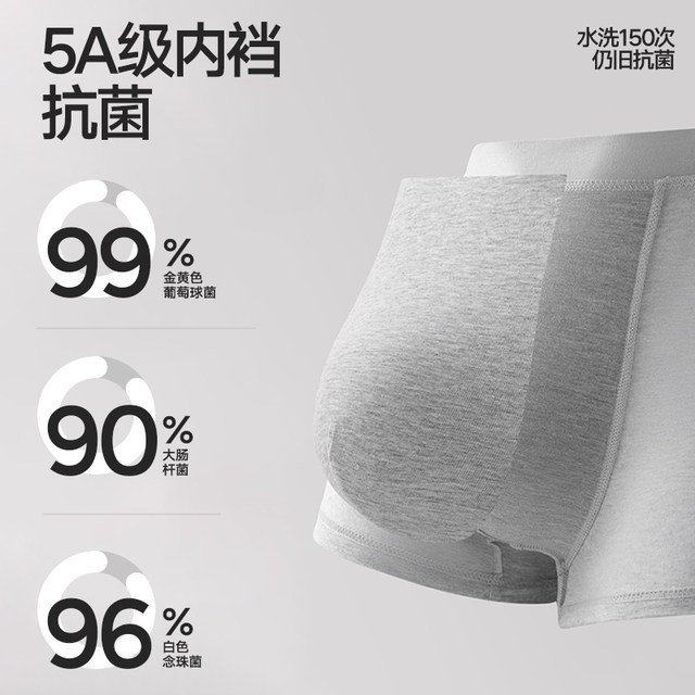 Hailan Home Men's Pure Cotton Underwear for Men's Flat Corner Large ...