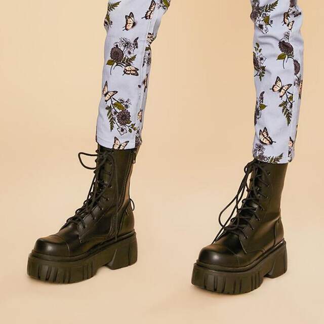 2025 Spring and Autumn New Thick Sole Heightening Leather Short Boots ...