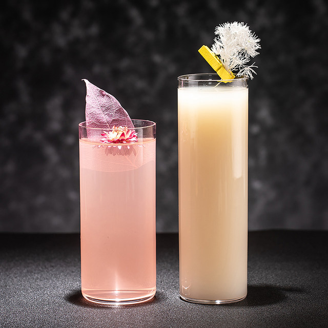 Bar Colin long drinking cup ultra-thin crystal glass straight cup ...