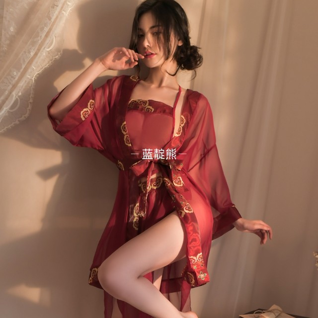 2024 new bellyband underwear women's emotional tone qqny sexy pajamas bed sex high-end uniform cos
