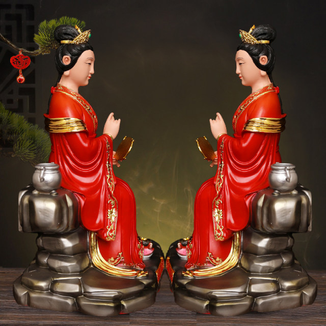New product: Hu Xiuying Buddha statue, Hu Cuihua statue, resin copper ...
