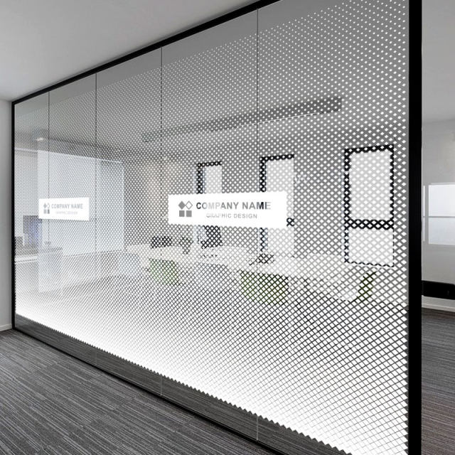 Office Hotel Frosted Glass Sticker Company LOGO Customized Window ...