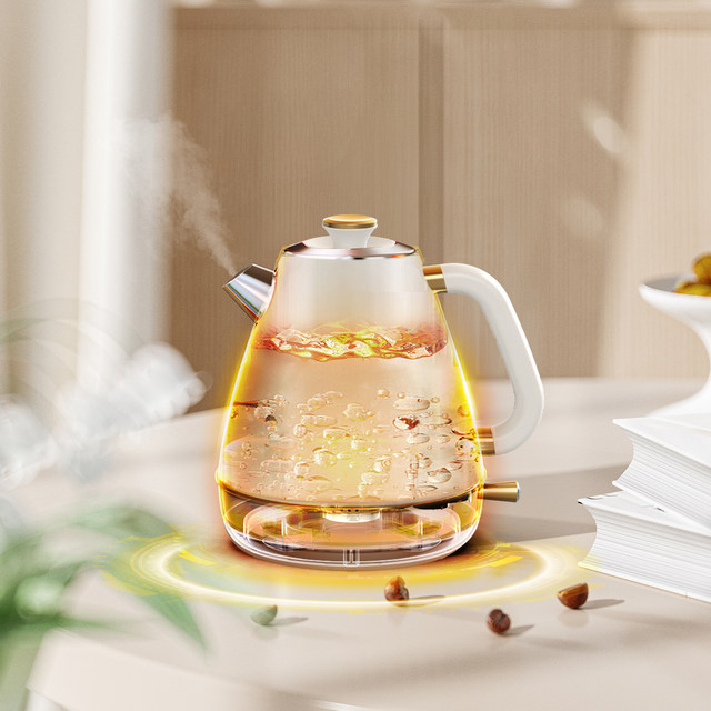 Haisuquin linen white Italian simple and high-end electric kettle UK ...