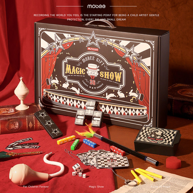 Mobee elementary school magic props set toy children's puzzle men and ...