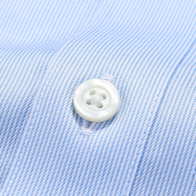 Yager shirt autumn and winter casual pure cotton DP iron stripes long ...