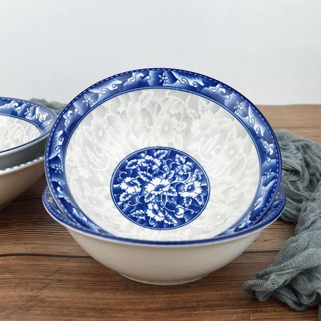 Guo Chao Wind Blue and White Porcelain Division Ceramic Bowl Commercial ...