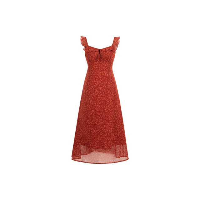 Jora Seaside vacation style floral suspender dress for women's new ...