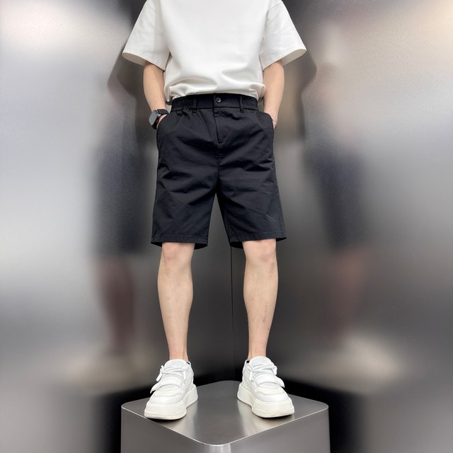 2025 summer new solid color five-point pants for men simple trendy ...