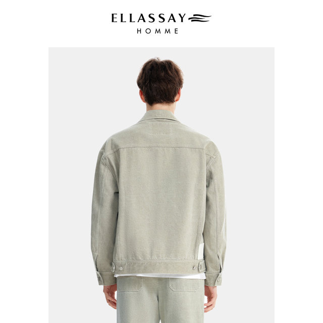ELLASSAY Men's Clothing 24 Autumn Environmentally friendly pure cotton ...