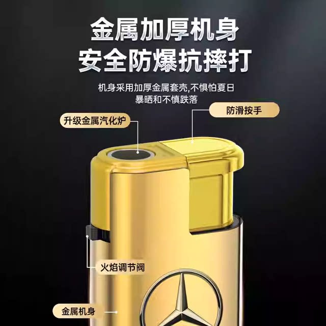 50 bright gold metal windproof lighters, creative, personalized ...