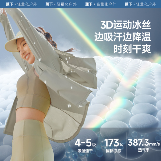 Cool sporty slim sun protection clothes for women under bananas and ...