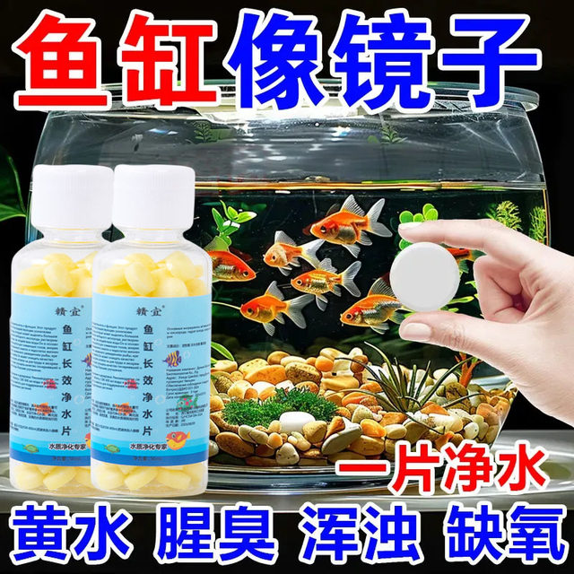 Fish tank long-lasting water purification tablets water quality ...