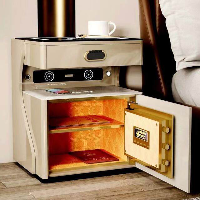 Intelligent home bedside cabinet safe integrated modern minimalist ...