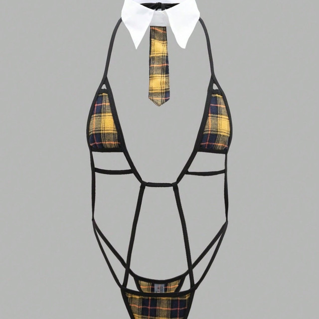 Sexy British Wind Bikinine Pants Set Binding Swimsuit Mini Bad A ...