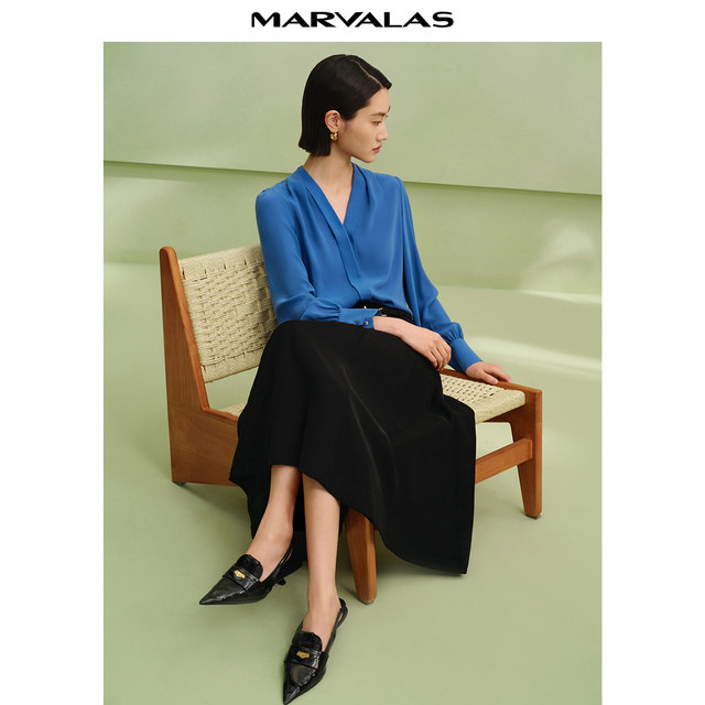 Mandeshi chiffon shirt 2025 autumn clothes new autumn clothes chic ...