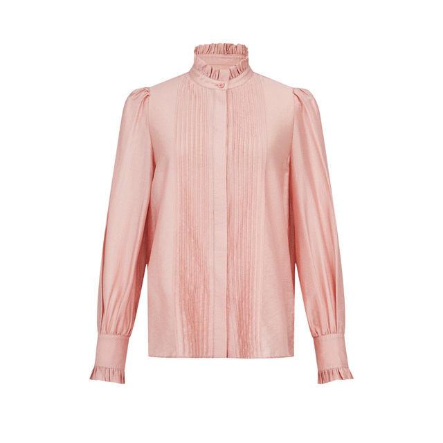 Mandeshi shirt 2025 autumn Korean atmosphere dressing shirt Tensile ...