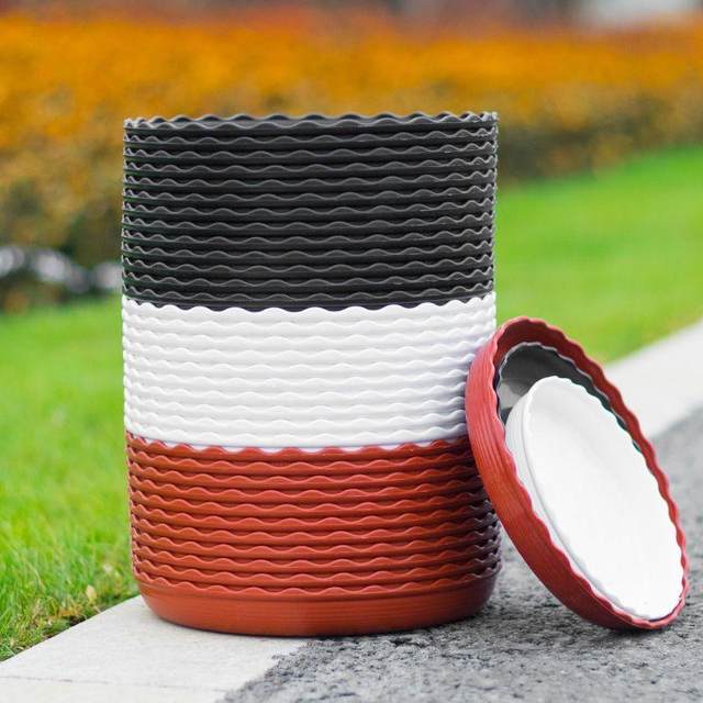 Flower pot tray succulent plastic flower plate thickened chassis large ...