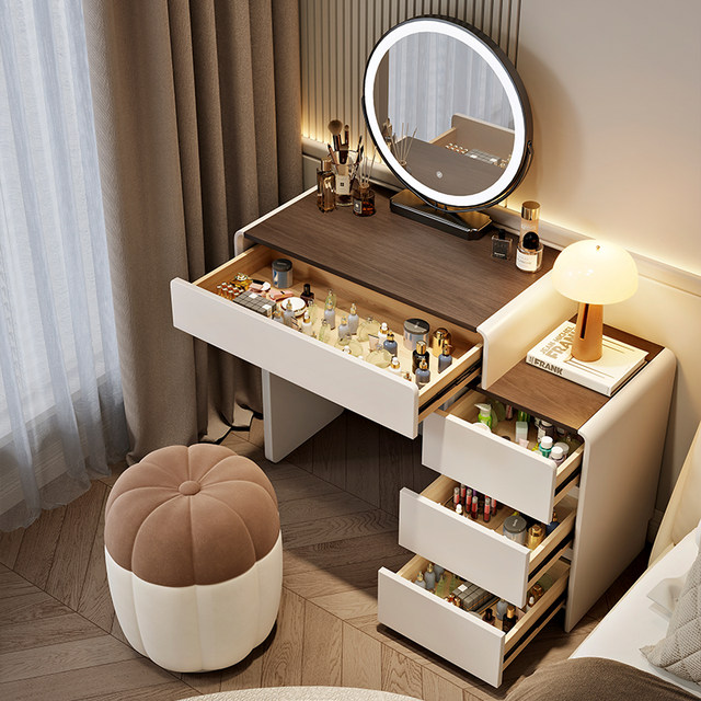 2025 new small apartment dressing table bedroom cream style 60cm modern ...