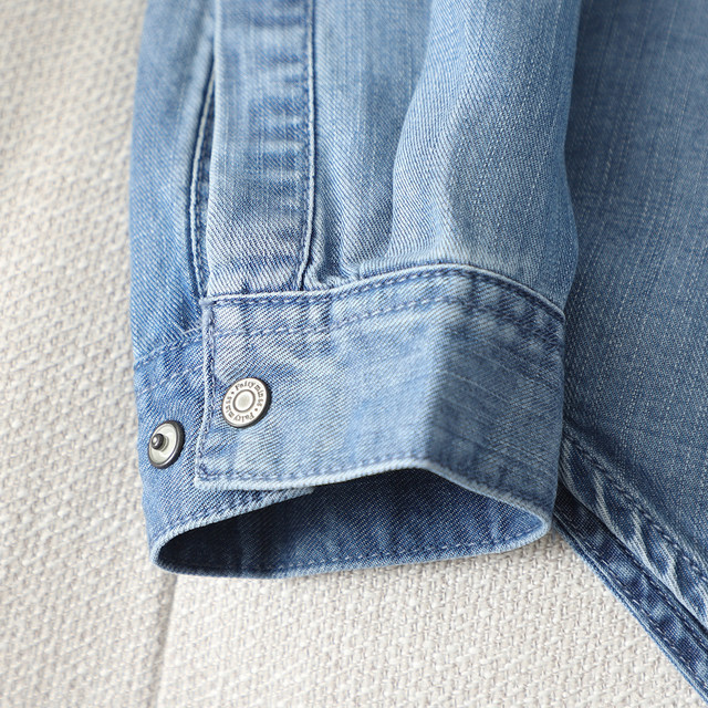 Drooping Tennis Denim Shirt for Women in Spring and Autumn New Slim ...