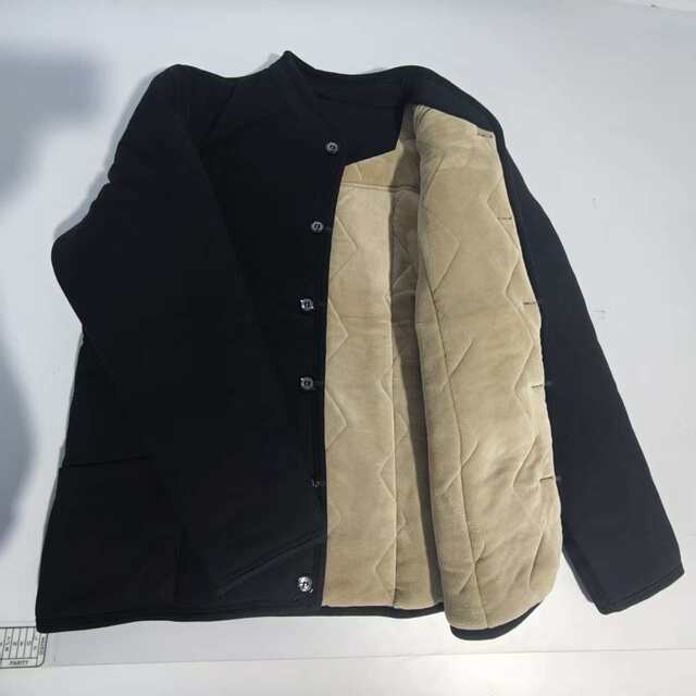 Middle -aged and elderly camel paddy cotton jackets plus thickened dad ...