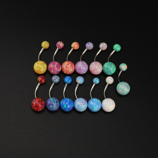 Shinma10MM/6MM external threaded external teeth Opal navel nail navel ...
