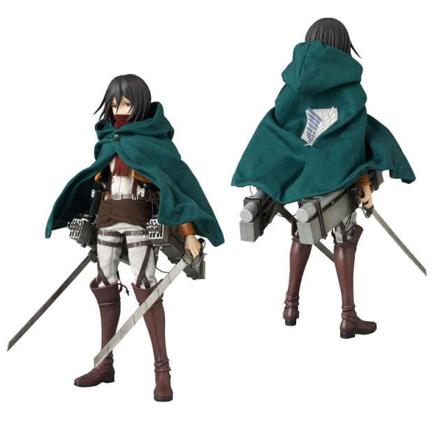 Cross-border Attack on Titan Figma 213 Levi 207 Eren 203 Mikasa ...