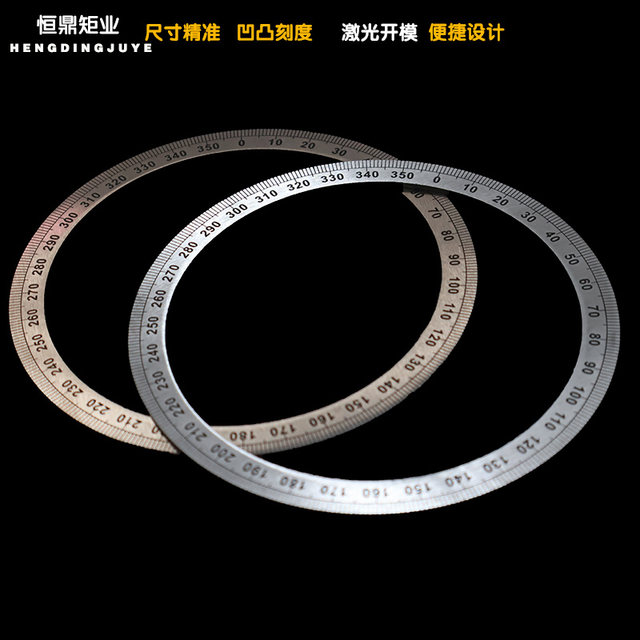 360 degree circular dial angle disc stainless steel round ruler disc ...