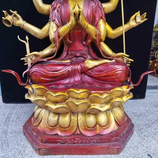 Pure bronze Doumu Yuanjun Ziguo Virgin Four Royal Beidou Seven Stars of ...