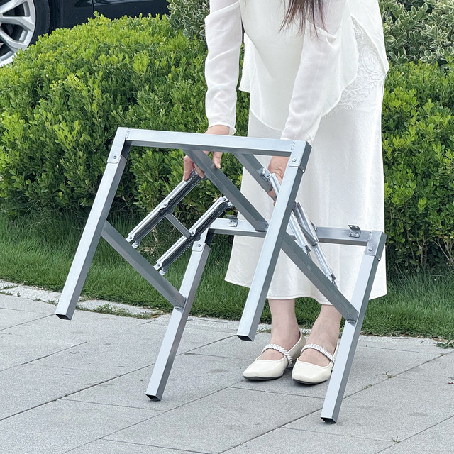 Foldable table legs bracket Square square table rack Dining table legs ...