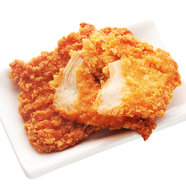 Halal food chicken row Zezhong Half -finished burger bun fried chicken ...