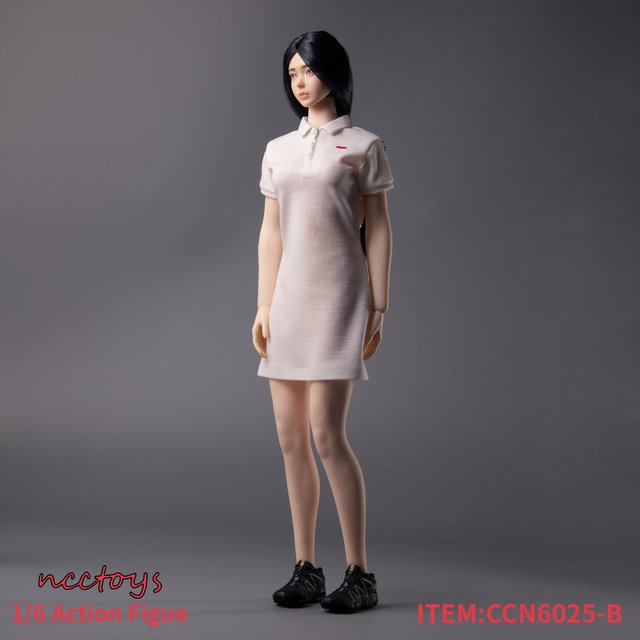 In stock 1/6 CCN6025 polo collar dress 12-inch movable female body ...