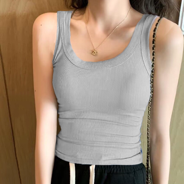 Explosive suspender vest Female summer versatile new ice silk ...