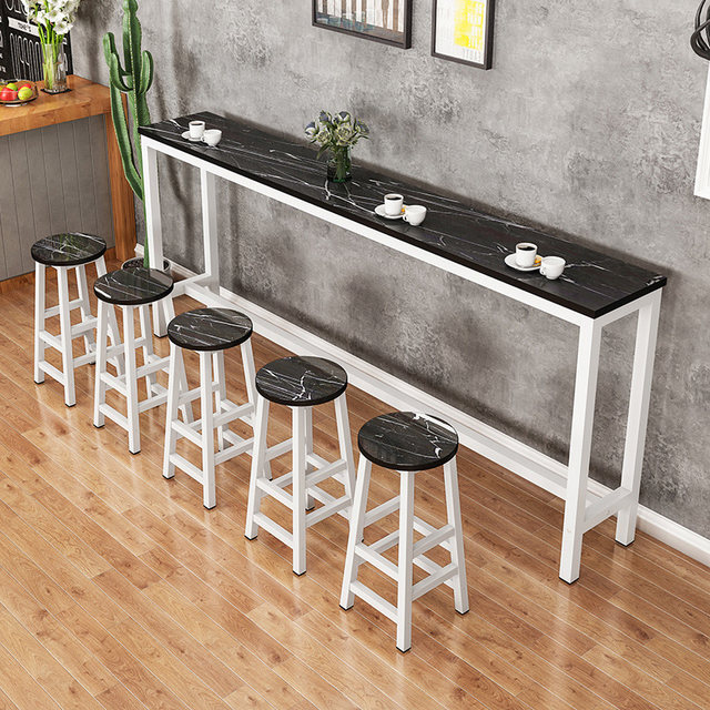 Wall-mounted bar table, simple home dining table, narrow table, long ...