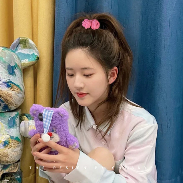 Kawano high ponytail head rope for women 2025 new dopamine hair ...