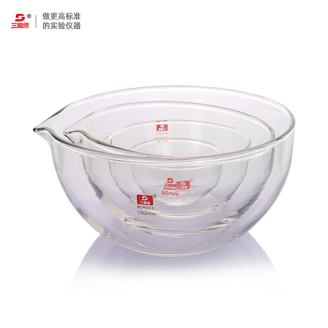 Sanaisi flat bottom evaporation dish crystallization dish with mouth ...