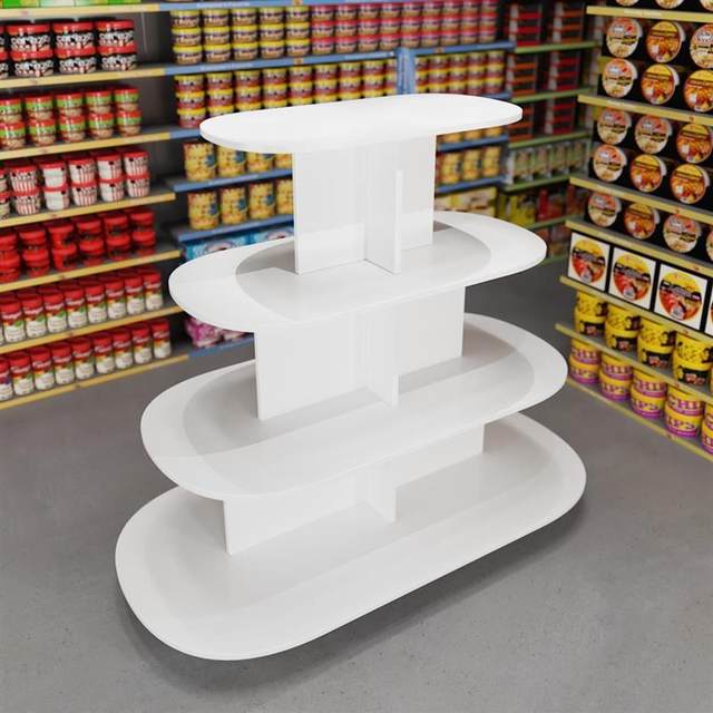 Oval island display rack for mother and baby store island display ...