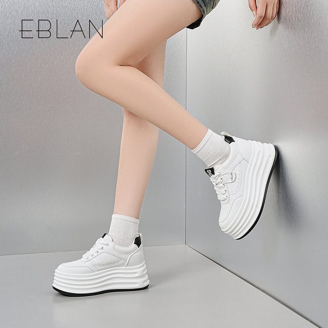 Eblan/Yidan thick bottom increase board shoes female 2025 spring new ...