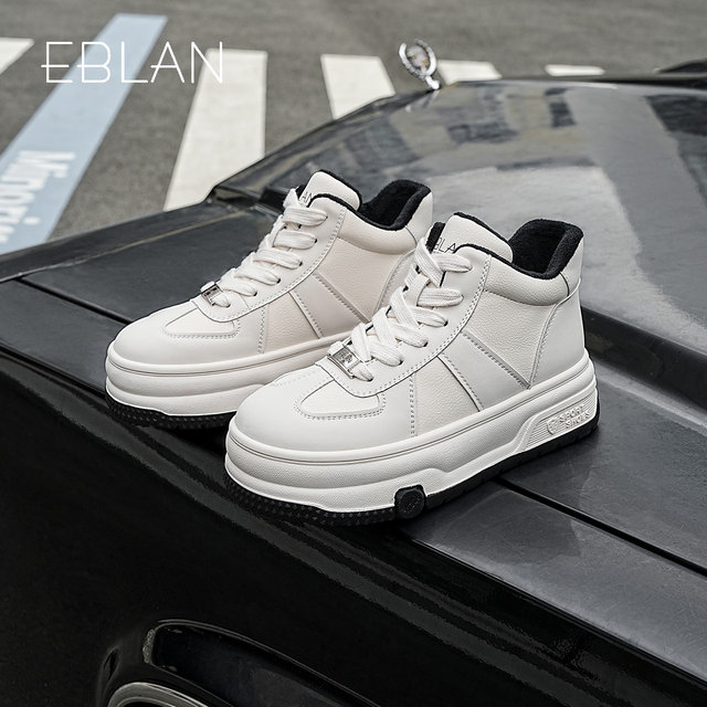 EBLAN/Yiban thick-soled height-increasing sneakers for women in winter ...